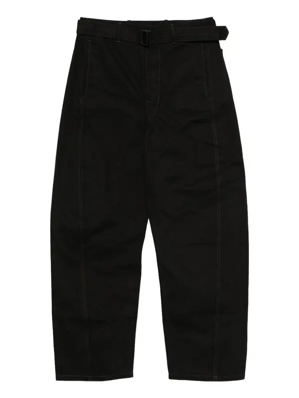 LEMAIRE Twisted Denim Cotton Jeans - Black