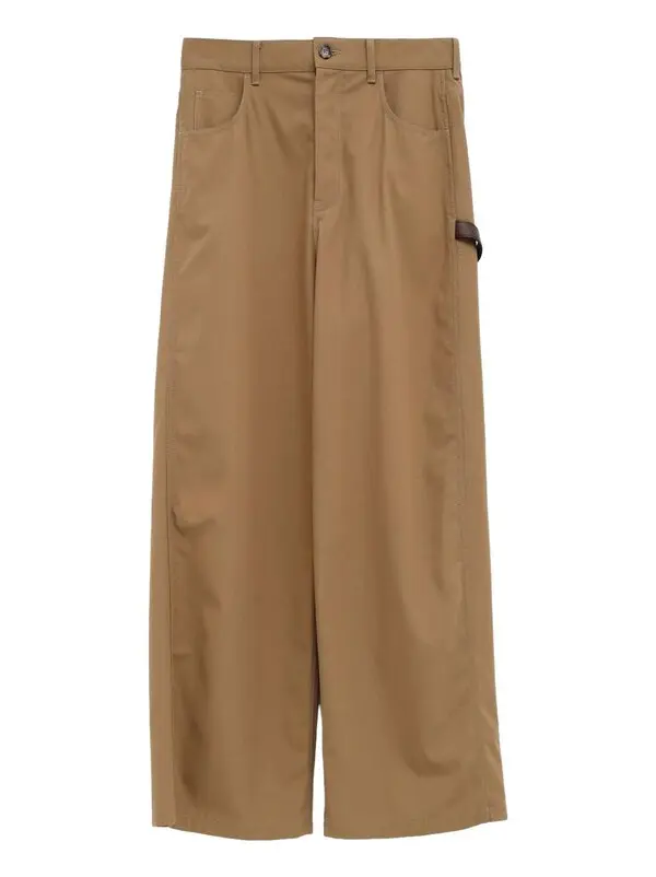 Loewe Cotton Carpenter Trousers - Beige