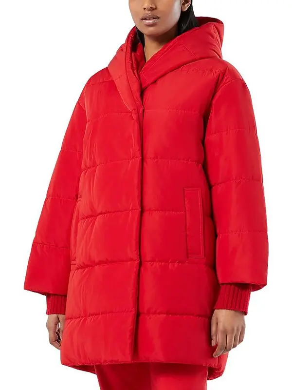 Marina Rinaldi Sport 2a Uscita Quilted Coat - Red