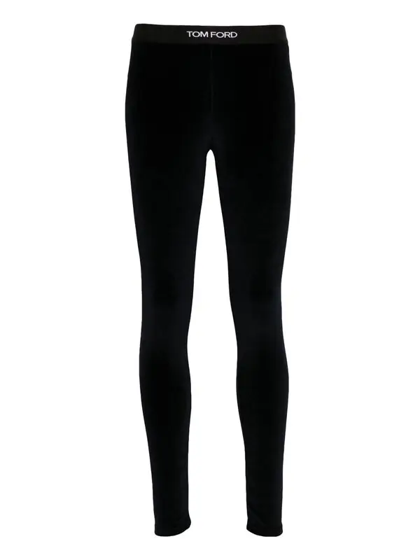 TOM FORD Velvet Leggings - Blue