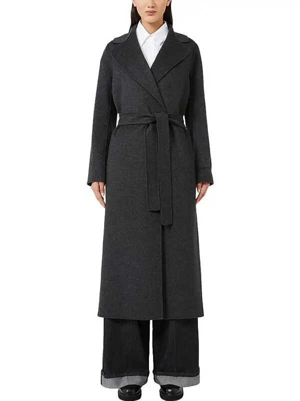 Max Mara Poldo Wool Coat - Dark Grey