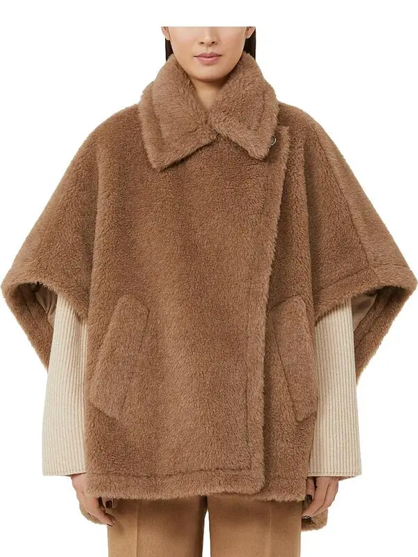 Max Mara Tebe Teddy Cape - Bronze