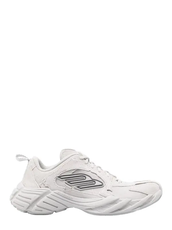 Balenciaga Monday Leather Sneakers - White