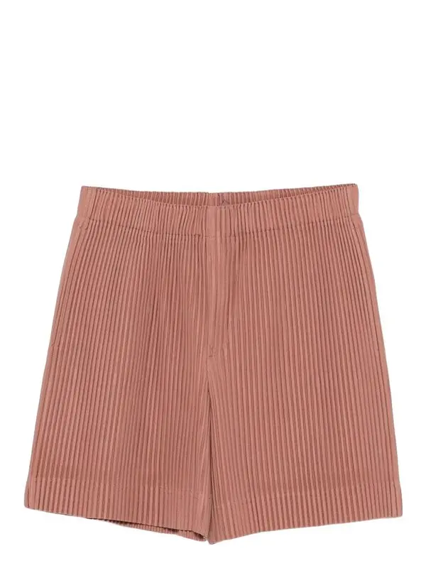 Issey Miyake Pleated Shorts - Red