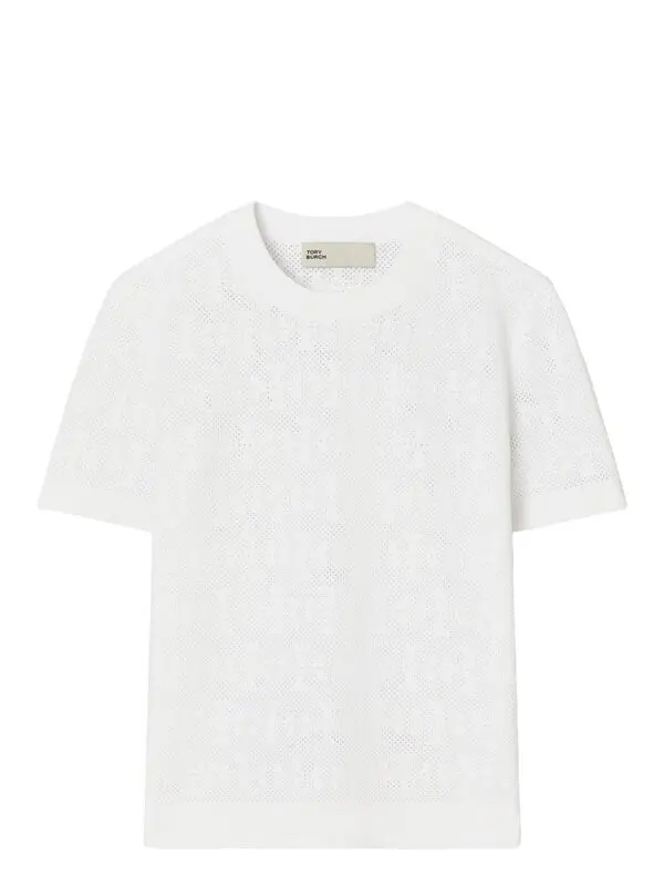 Tory Burch Monogram T-shirt - White