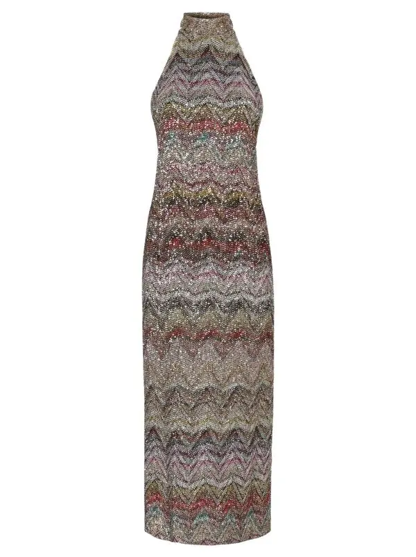 Missoni High-neck Long Dress - Multi