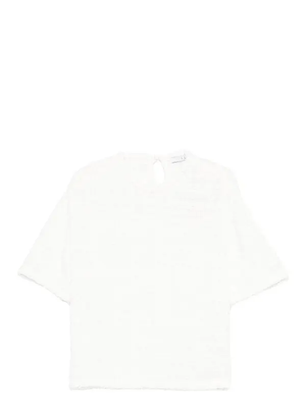 IRO PARIS Tweed T-shirt - White