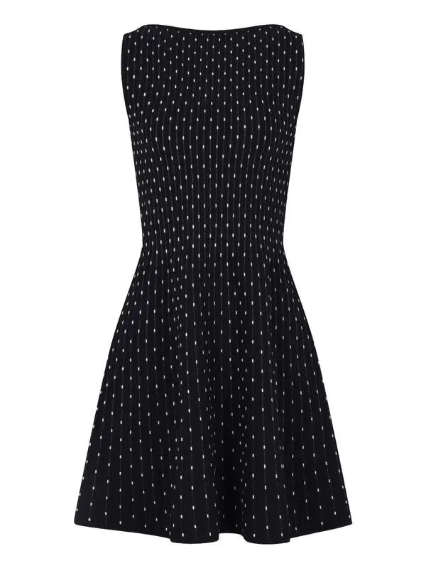 Emporio Armani Dotted Short Dress - Blue