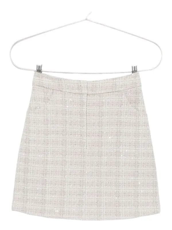Emporio Armani Wool Blend Mini Skirt - Grey