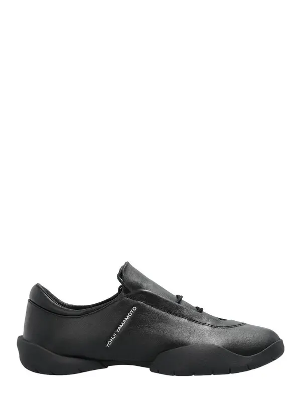 Y3 Regu Leather Sneakers - Black