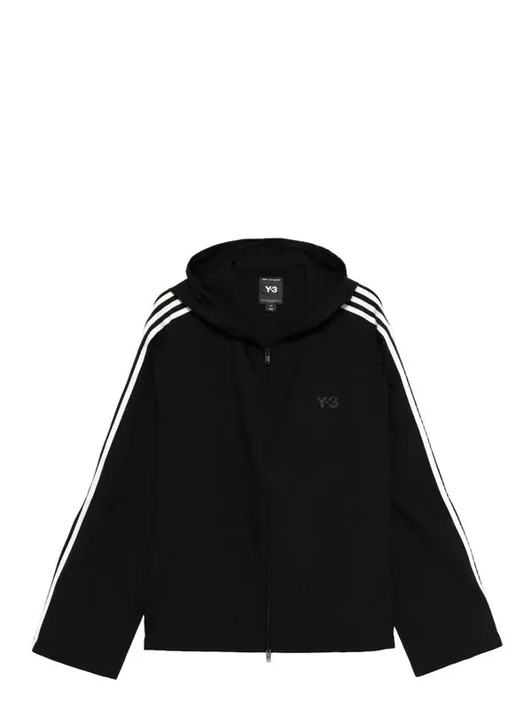 Y3 Logo Zipped Blouson Jacket - Black
