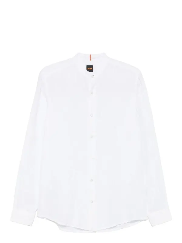 BOSS Linen Shirts - White