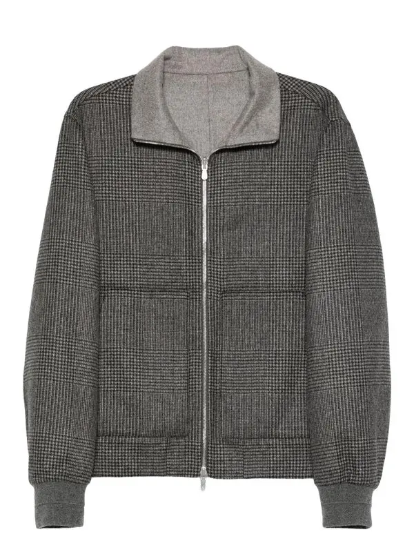 Brunello Cucinelli Cashmere Bomber Jacket - Grey