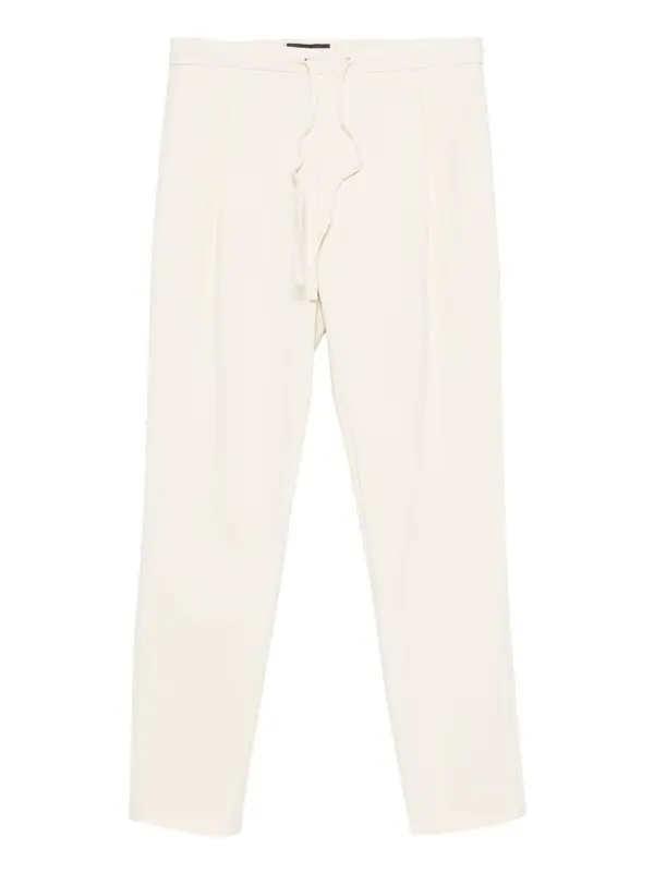 Fabiana Filippi Slim Drawstring Trousers - Beige