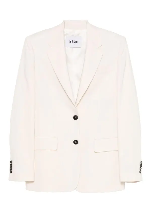MSGM Viscose Jacket - White