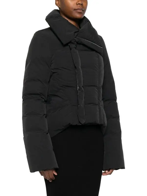 Rick Owens Asymmetric Down Jacket - Black