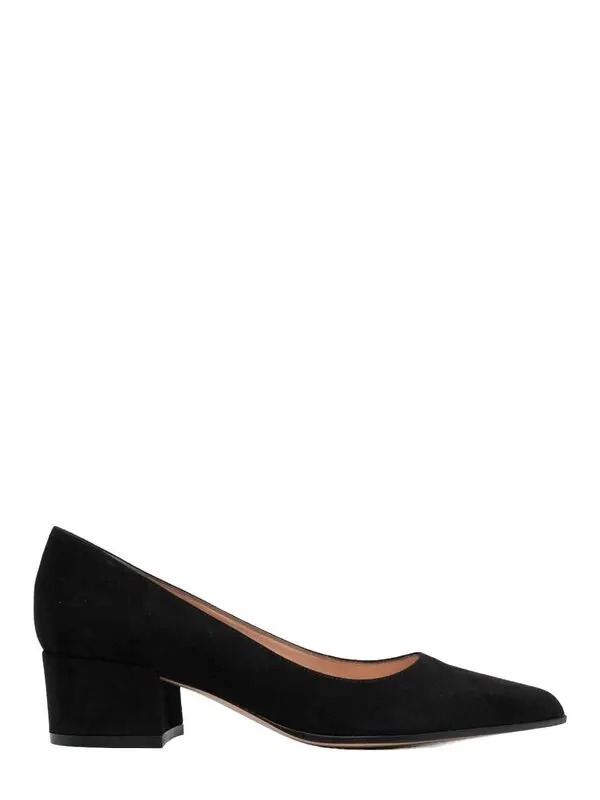 GIANVITO ROSSI Piper Suede Leather Pumps - Black