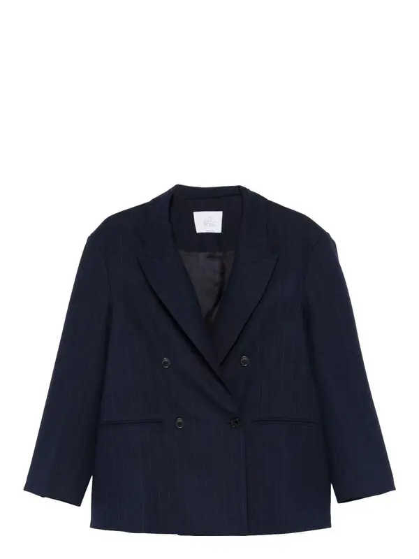 LE SULLY STUDIO Antonella Double-breasted Blazer - Blue