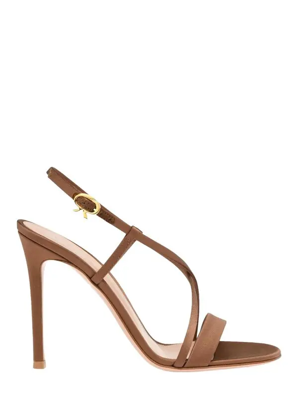 GIANVITO ROSSI Larisse Heel Sandals - Brown
