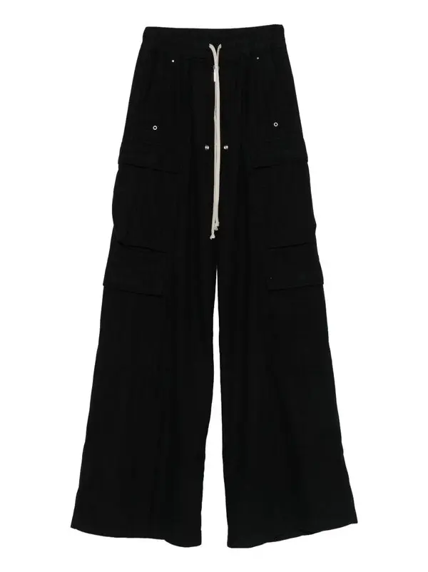 Rick Owens Double Cargo Jumbo Belas Trousers - Black