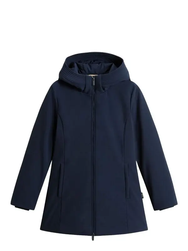 Herno Woolrich Midi Parka Coat - Blue