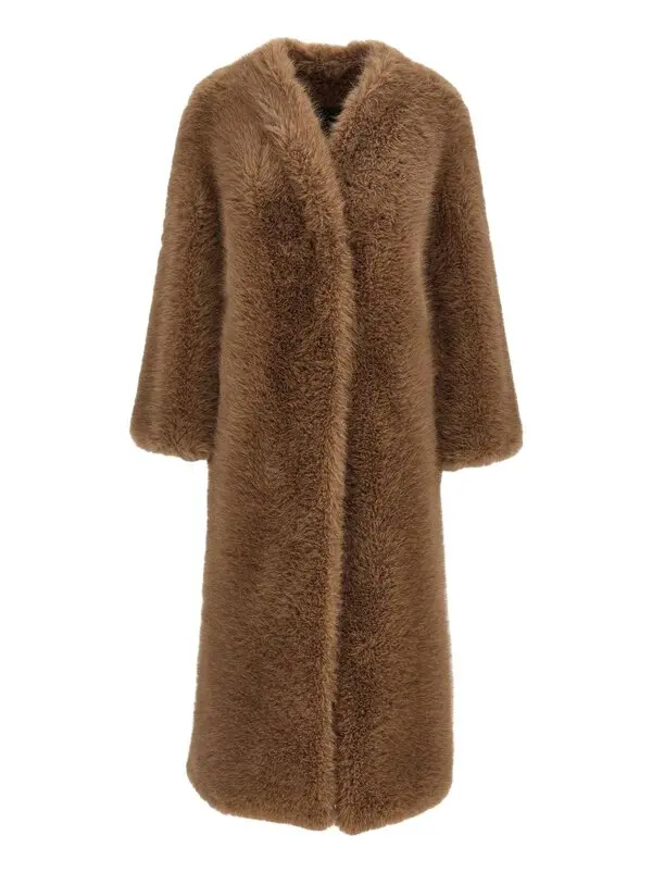 BB COUTURE Ecofur Coat - Brown