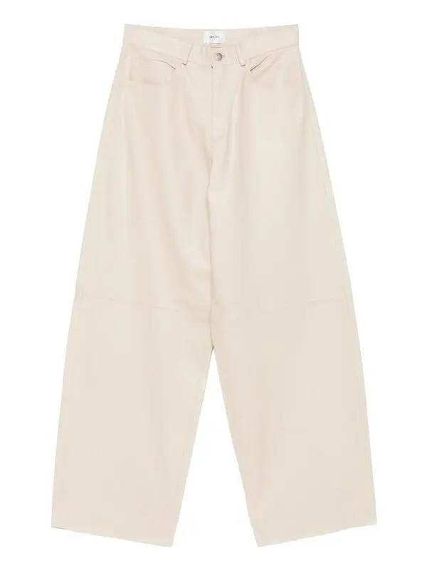 HAIKURE Bethany Leather Trousers - White