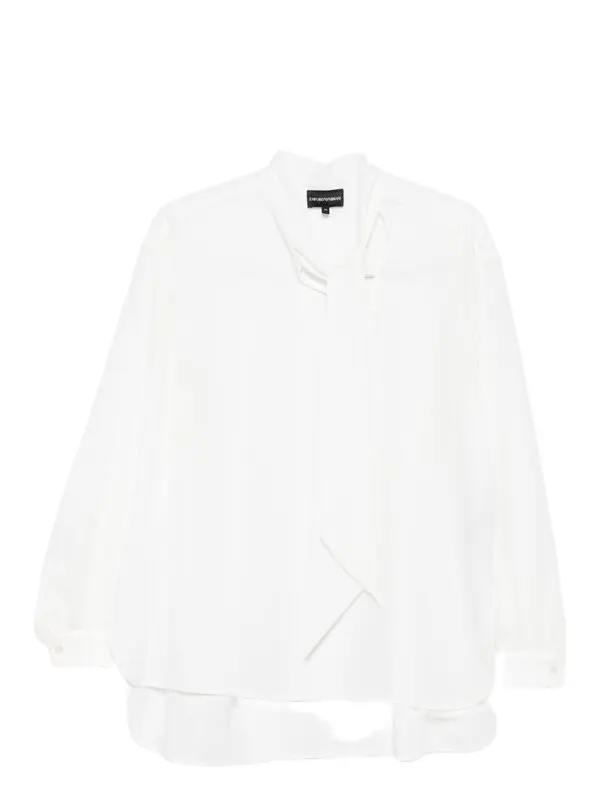 Emporio Armani Bow-tie Blouse - White