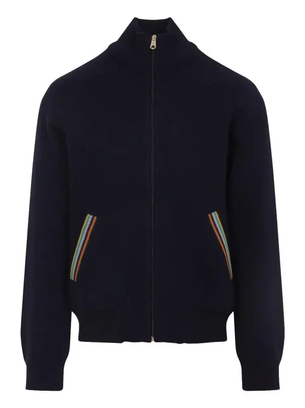Paul Smith Wool Bomber Jacket - Blue