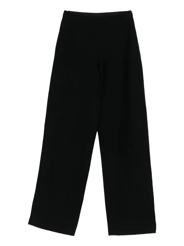 Emporio Armani High-waisted Trousers - Black