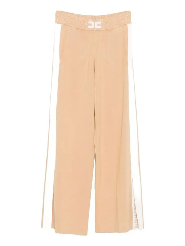 Elisabetta Franchi Tricot Trousers - Beige