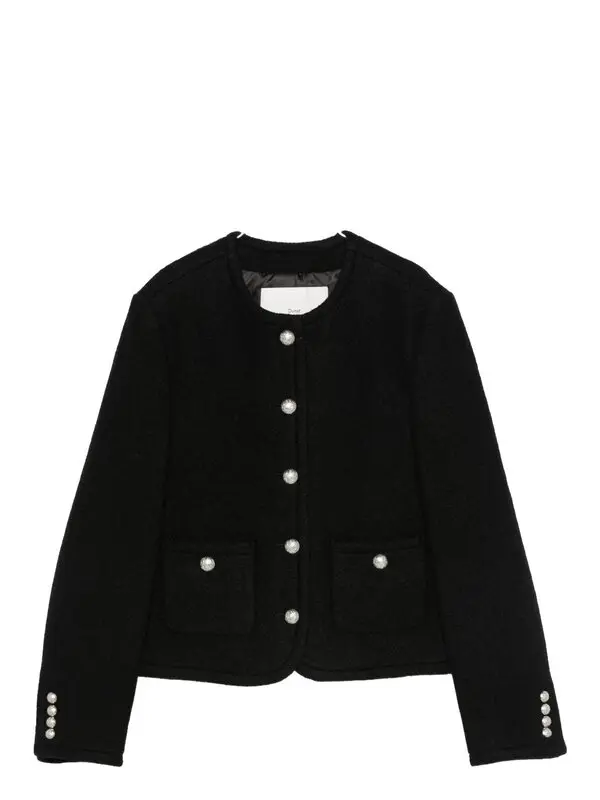 DUNST Wool Tweed Jacket - Black