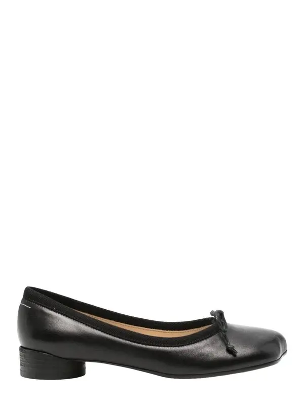MAISON MARGIELA Leather Ballerinas - Black