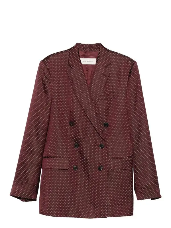 Dries Van Noten Bafya Double-breasted Jacket - Red