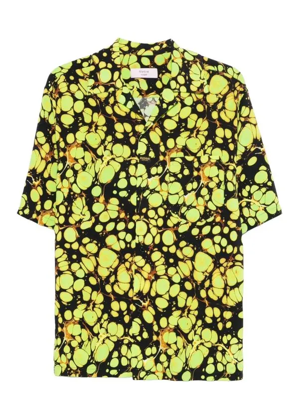 Martine Rose Bowling Shirt With Print - Green