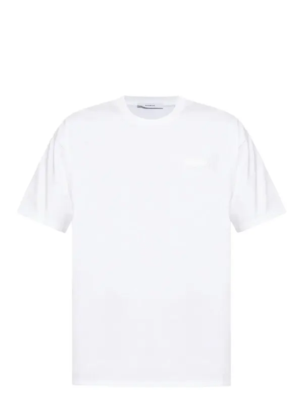 Givenchy Cotton Regular Fit T-shirt With Logo - White