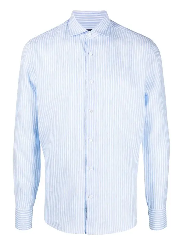 DEPERLU Wally Linen Shirt - Blue