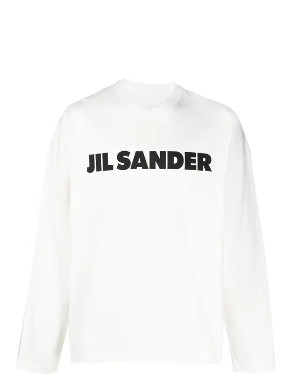JIL SANDER Cotton Long Sleeve T-shirt - White