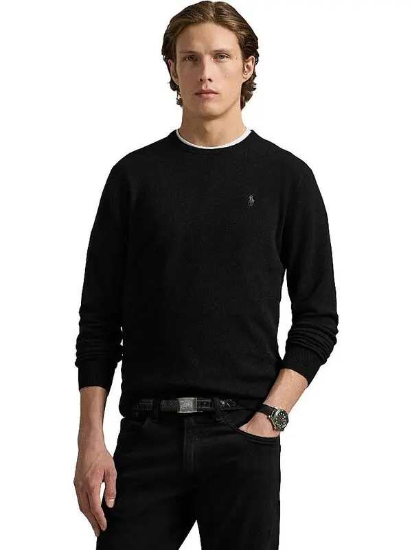 Polo Ralph Lauren Wool Crewneck Sweater - Black