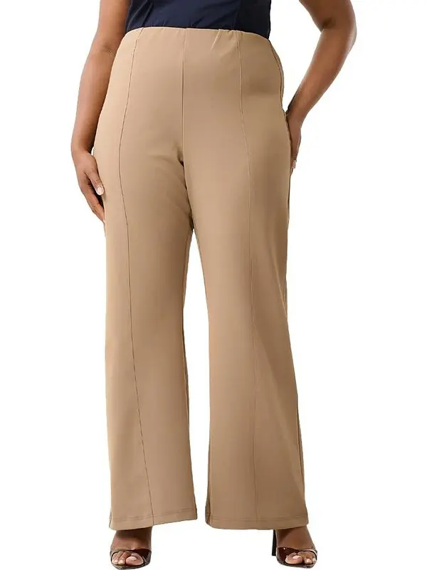 ESTELLE Straight Leg Pants - Mushroom