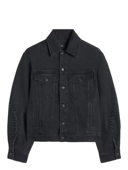 7 For All Mankind Twisted Trucker Jacket - Denim