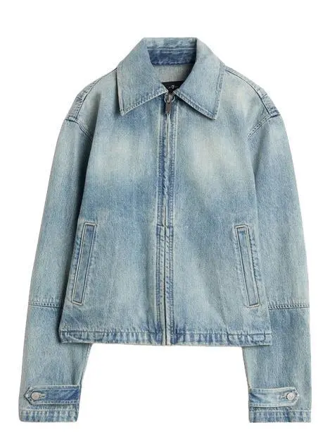 7 For All Mankind Coated Midland Workwear Jacket - Denim