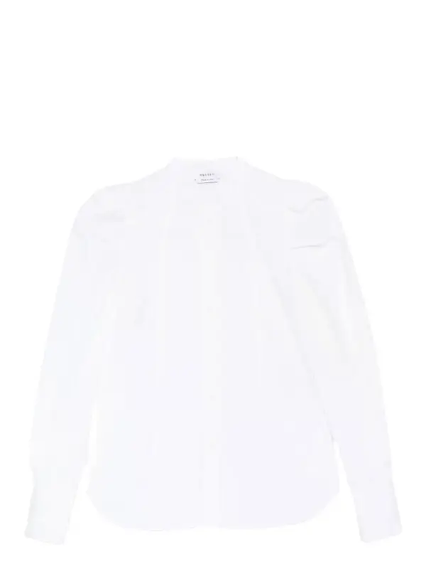 Alexander McQueen Puff-sleeve Button-front Shirt - White