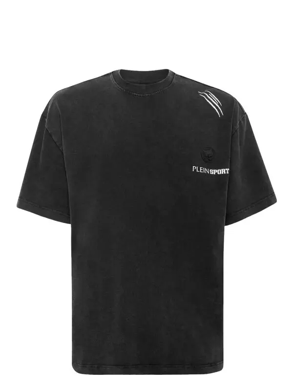 PLEIN SPORT Logo-plaque T-shirt - Black