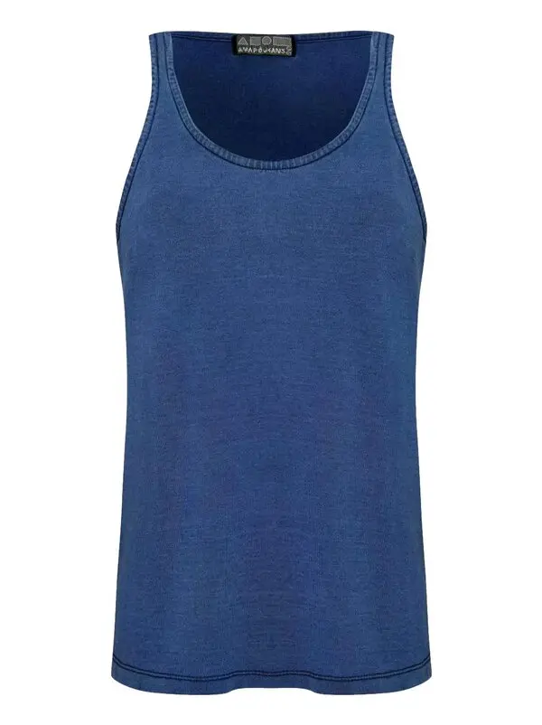 AMAPO Cotton-blend Tank Top - Blue