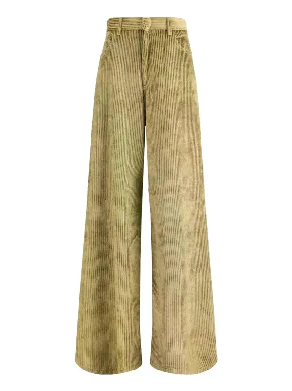 PETAR PETROV Corduroy Wide Leg Trousers - Yellow