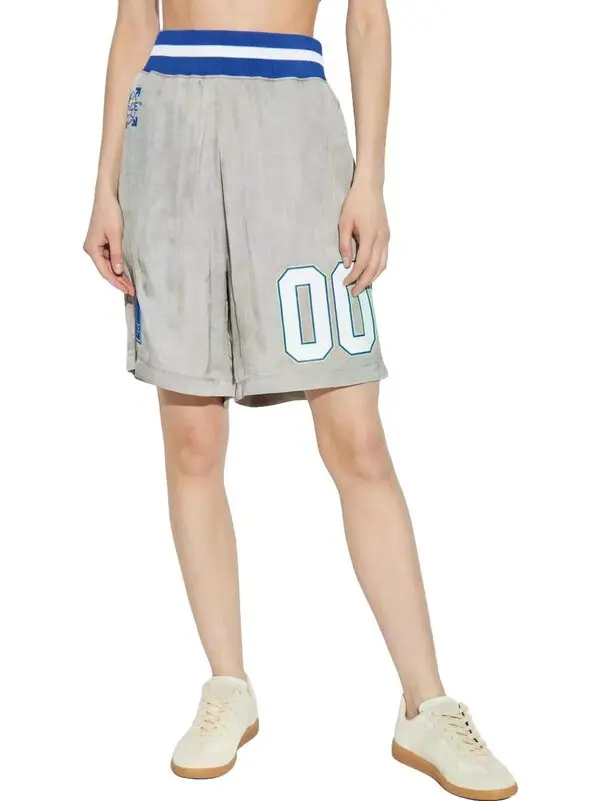 Off-White Number-print Shorts - Grey
