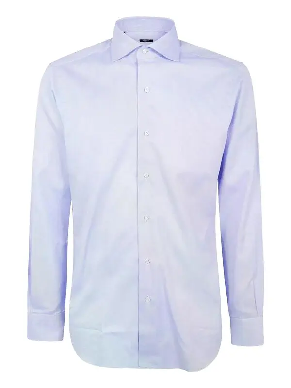BARBA NAPOLI Cotton Shirt - Blue