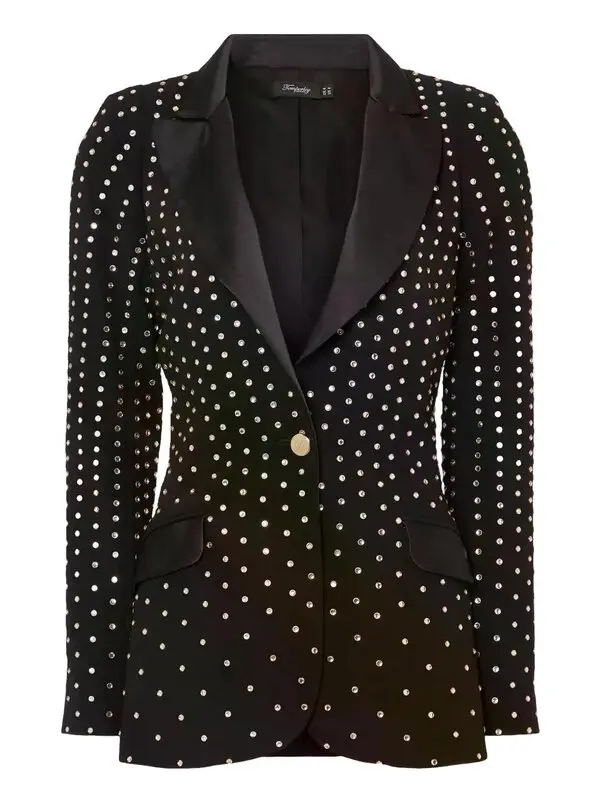 TEMPERLEY LONDON Crystal-embellished Blazer - Black
