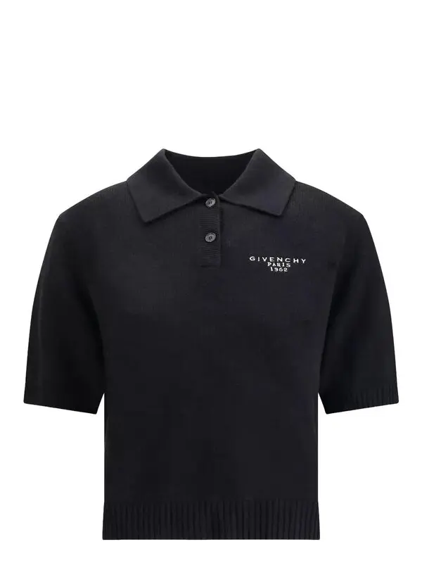 Givenchy Short-sleeve Logo Polo Top - Black